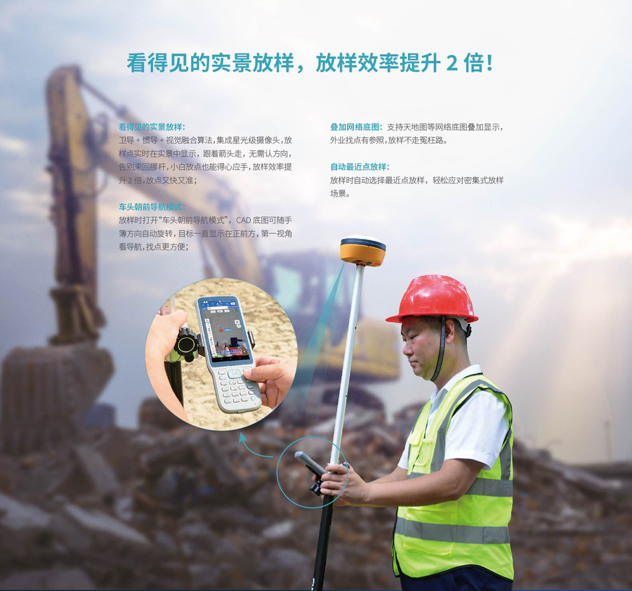北斗中移CM6视觉放样RTK
